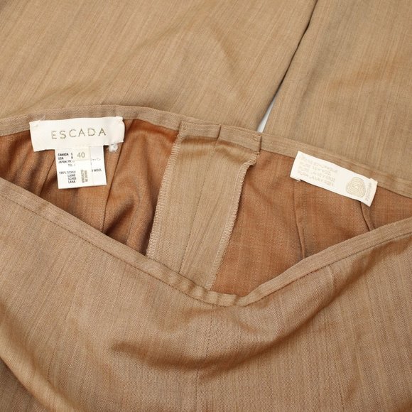 Escada | Pants & Jumpsuits | New Escada Tan Professional Dress Pants ...